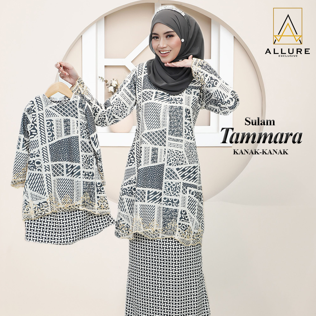 Allure Exclusive - Set Baju Kurung Sulam Tammara 2025 Armani Silk Ibu ...
