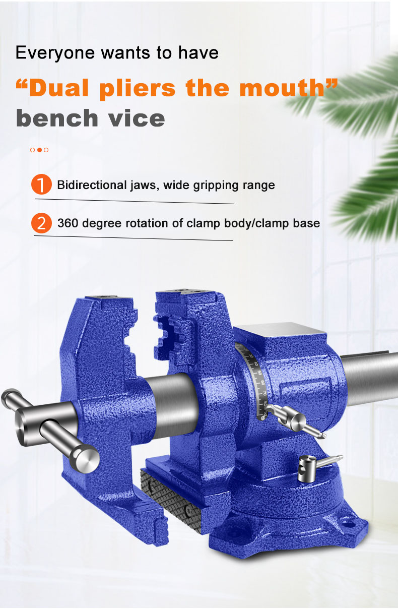 3'' / 4" / 5 '' / 6 " Heavy Duty Clamp Bench Vise Clamp Tool Grafting Tool Set ragum meja inch ...