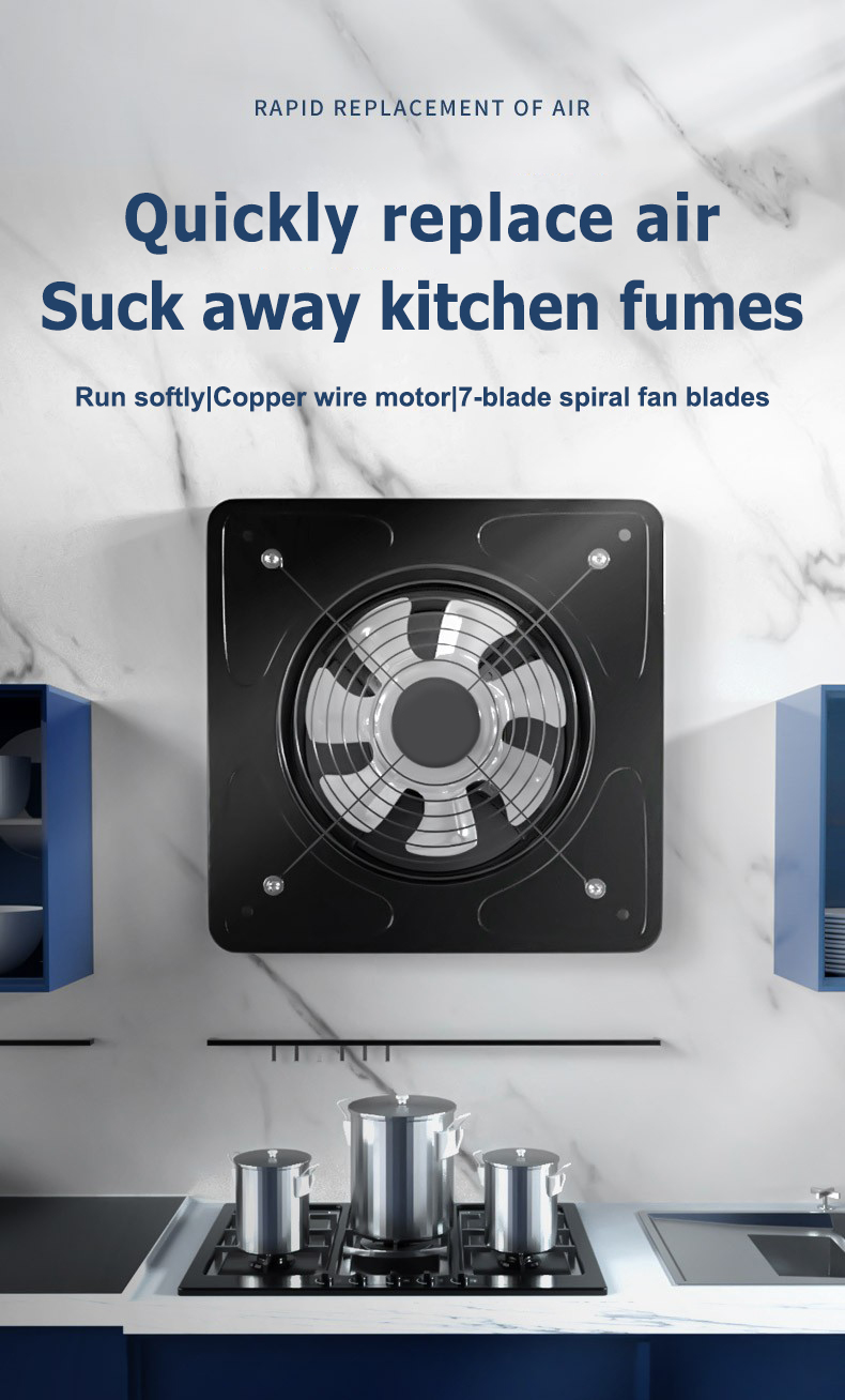 Portable Exhaust Fan 4/6/8/10/12 Inch Powerful Household Industrial ...