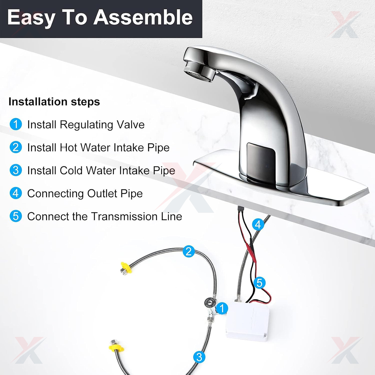 Alloy Automatic Infrared Sensor Faucet Sink Sensor Faucets Bathroom ...