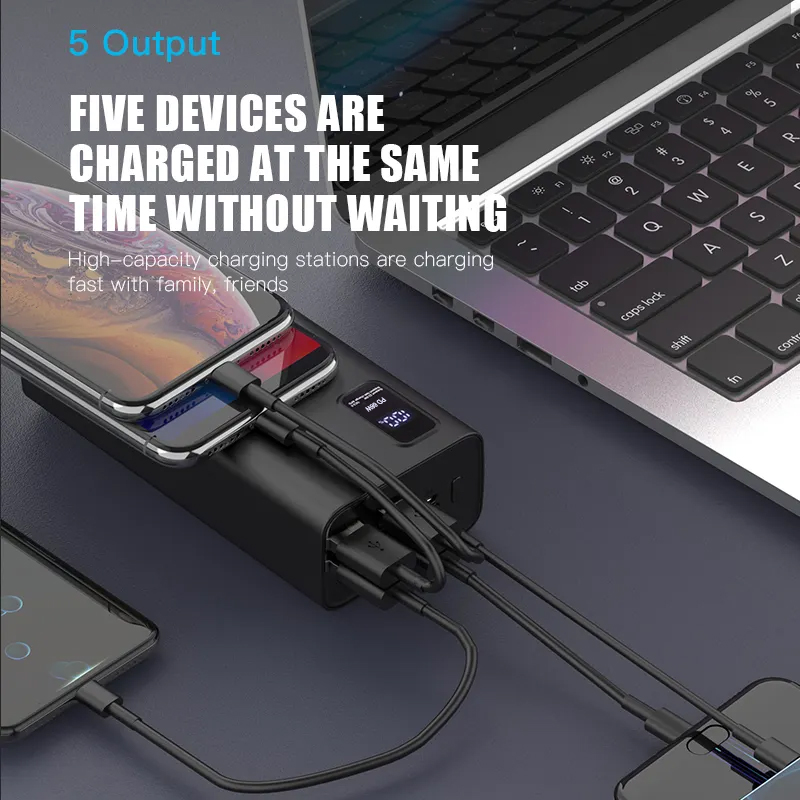 DOSEN Power Bank K7 Fast Charging 10000mAh 80000mAh Four USB Portable ...