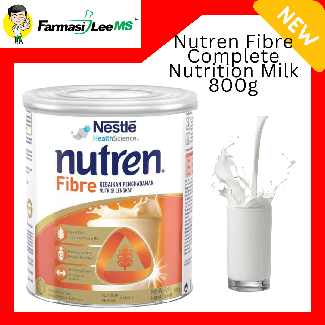Nutren Fibre Complete Nutrition Milk 800g (Exp 07/2025) | Shopee Malaysia