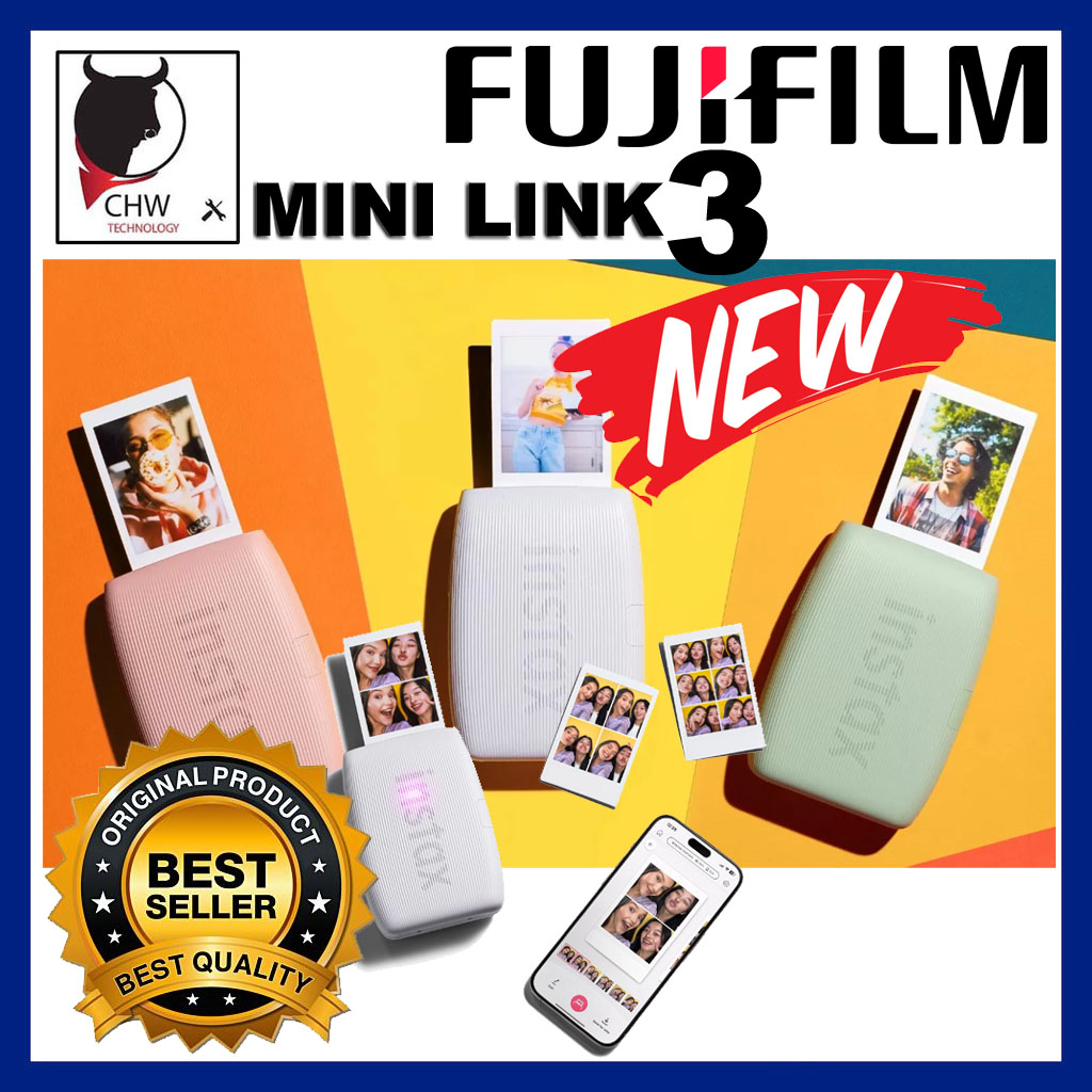 NEW LAUNCH FUJIFILM LINK 3 SMARTPHONE PRINTER (READY STOCK) | Shopee ...