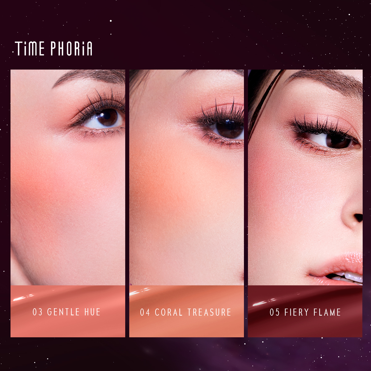 TIME PHORIA Highly-Pigmented Pandora Cheek Liquid Blush Cream (5g ...