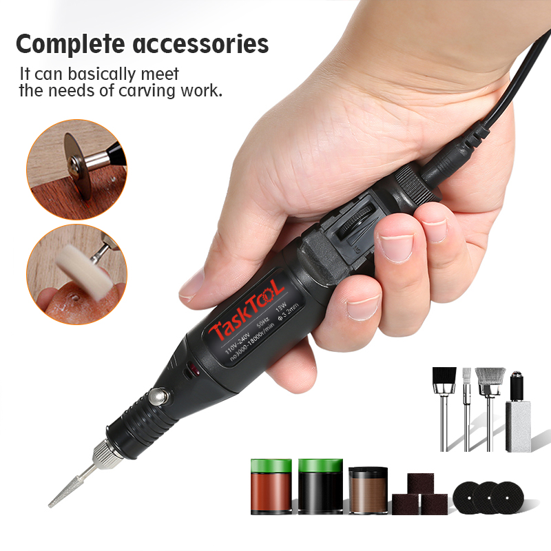 12V DC Grinder Tool Mini Dremel Drill Electric Grinding Set Milling Polishing Drilling Cutting ...