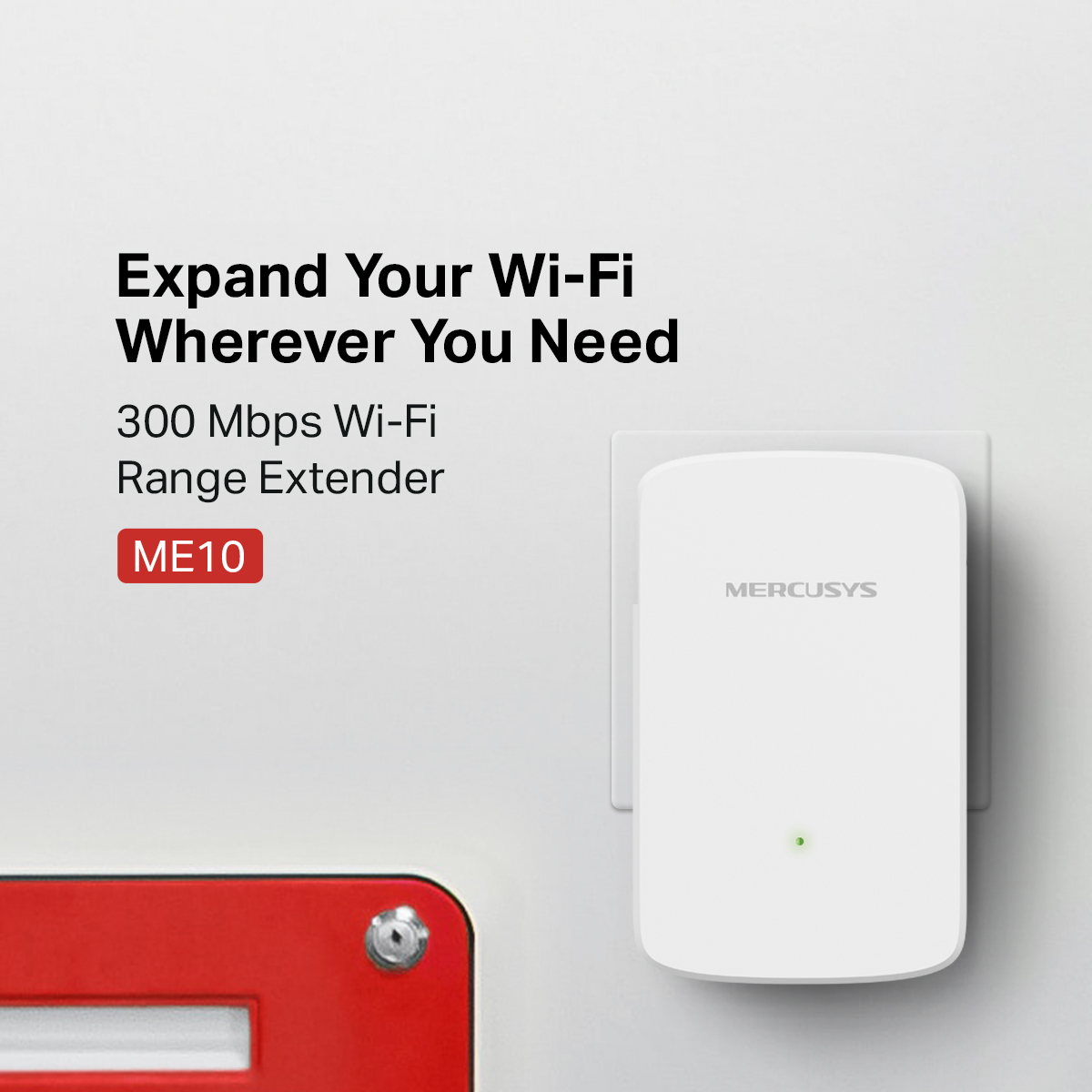 Mercusys 300Mbps 3 Pin Range WiFi Extender & Wireless Repeater Extender ...
