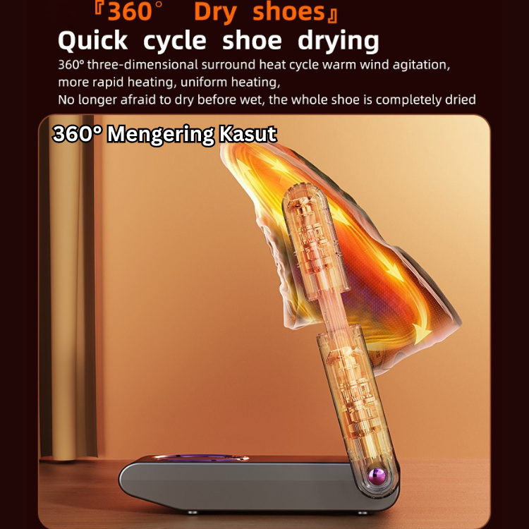 Shoe Dryer Machine with Double Arm Pengering Kasut UV Light ...