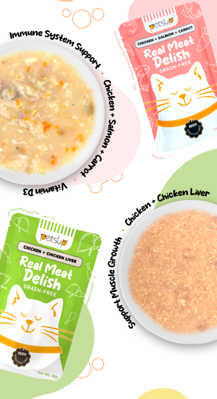 100% Daging Asli Petsup 85g Makanan Basah Kucing CatWet Food Pouch Real ...