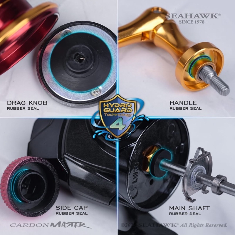 2025 New SEAHAWK Carbon Master Spinning Reel CarbonMaster Free Reel ...
