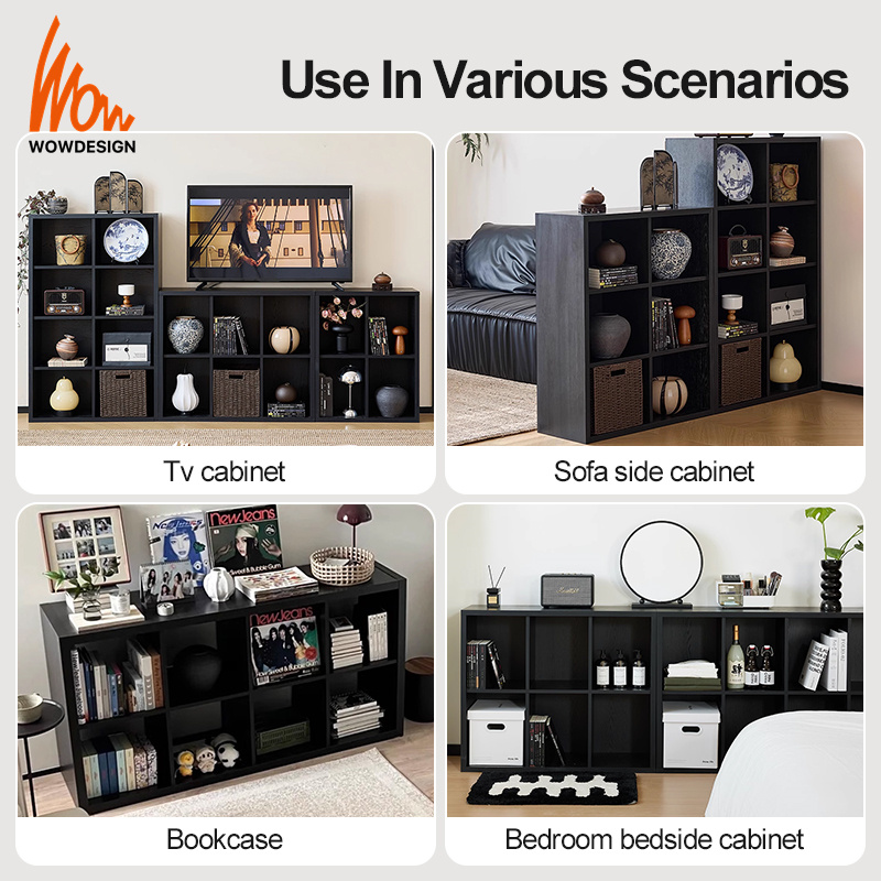 Almari Rak Buku DIY Bookshelf Multipurpose Storage Cabinet File Cabinet ...