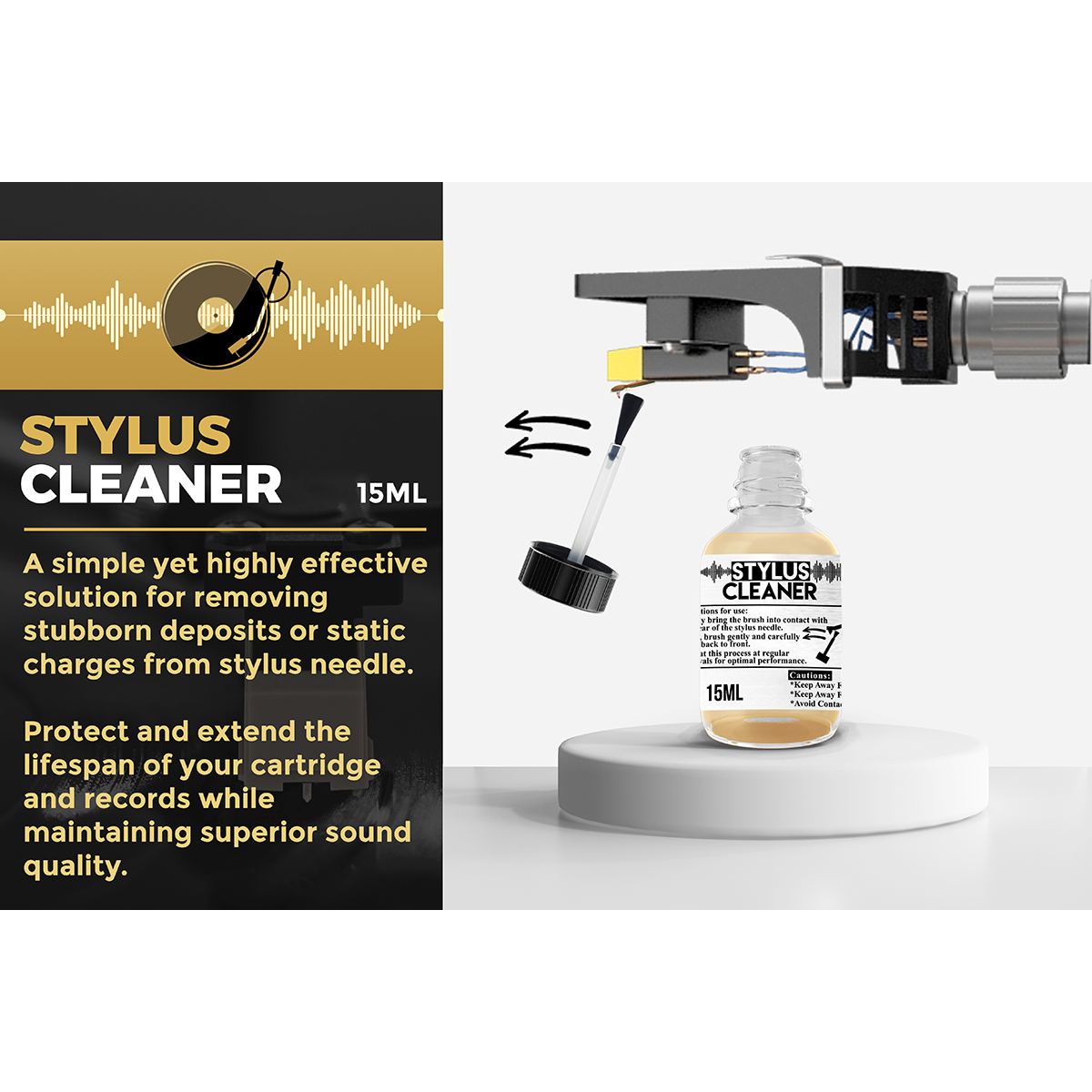 Vinyl Record Cleaner Premium Turntable Player Disc LP Record Cleaning ...