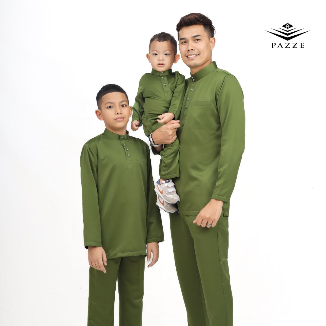 Pazze Baju Melayu ModernSlimFit Series - Dark purple Dusty green Mint ...