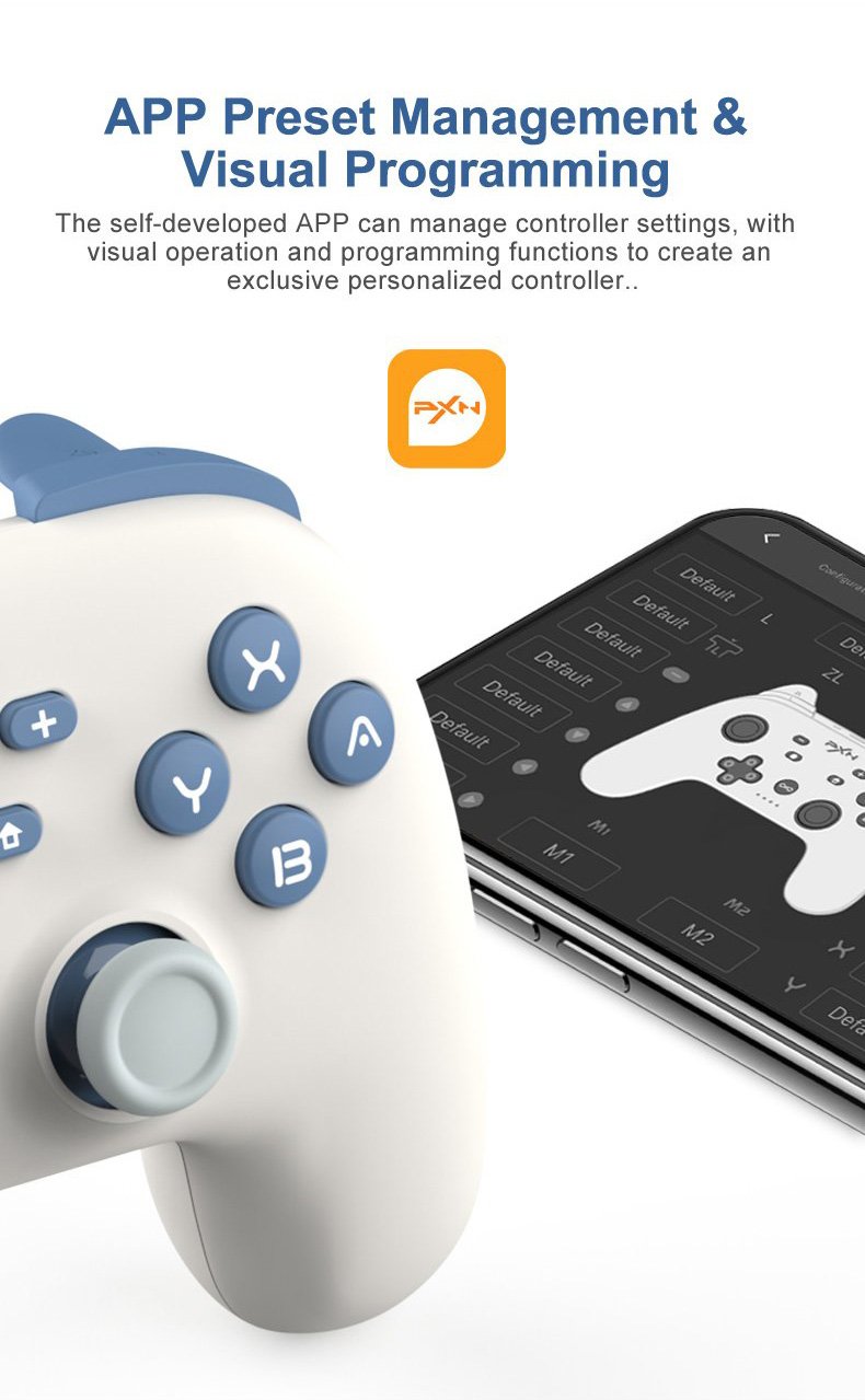 PXN P50 Hall Effect Version Bluetooth Wireless Game Controller Nintendo ...