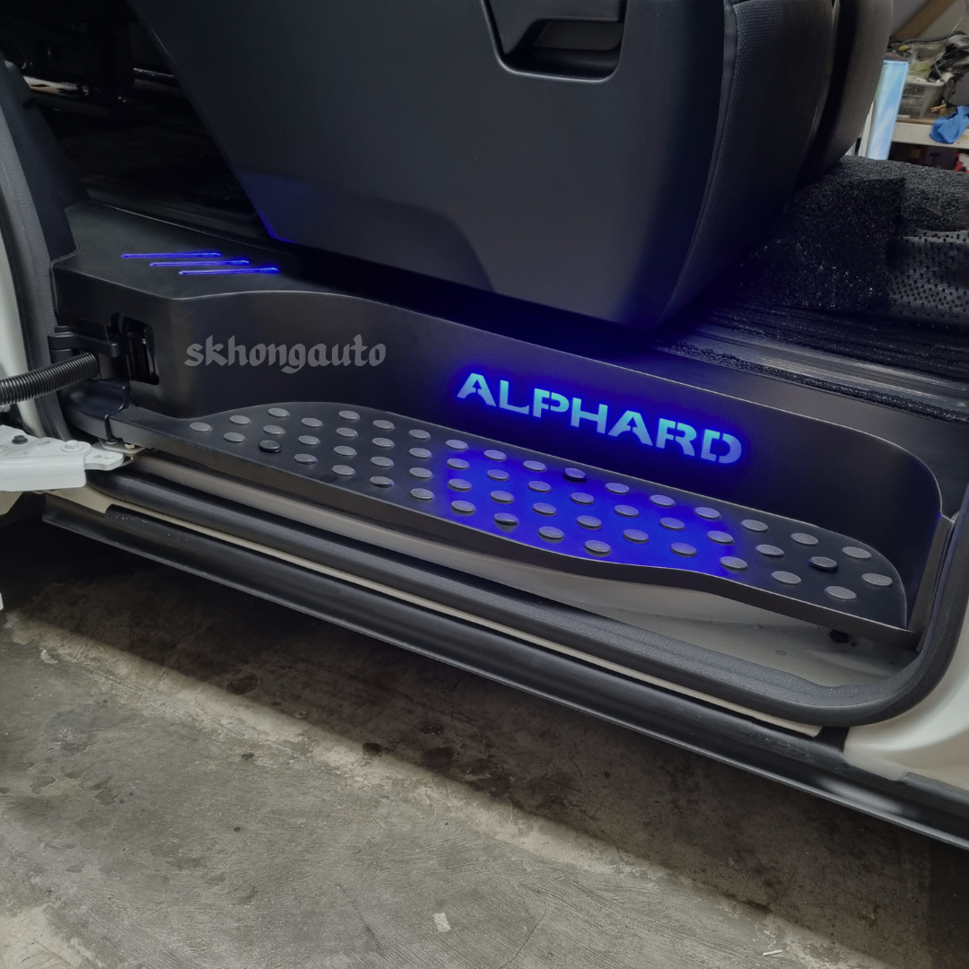 Toyota Alphard Vellfire AGH30 2018-2022 Side door step LED side sill ...