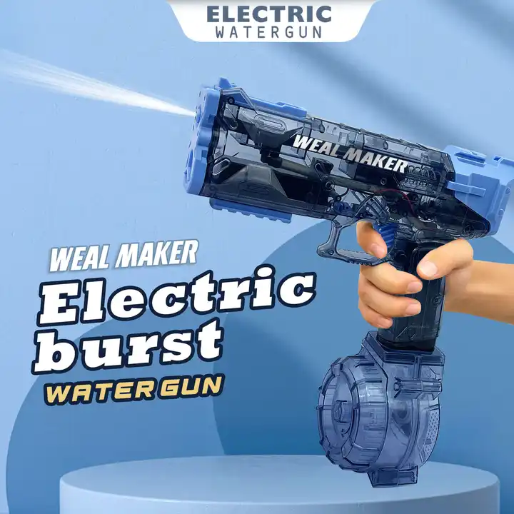 Electric Water Gun Weal Maker Gatling Burst Ice Toy Outdoor Swimming ...