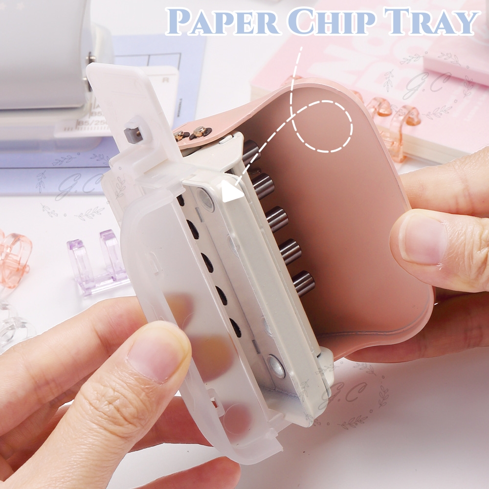 5-Hole Puncher A5/B5/A4 Size 20/26/30 Holes Loose Leaf Binder Ring DIY ...