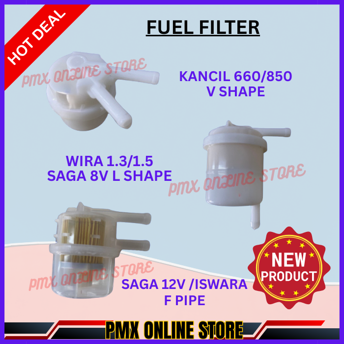 PETROL FUEL FILTER KANCIL 660/ 850 , SAGA 12V/ ISWARA, LMST, WIRA ...