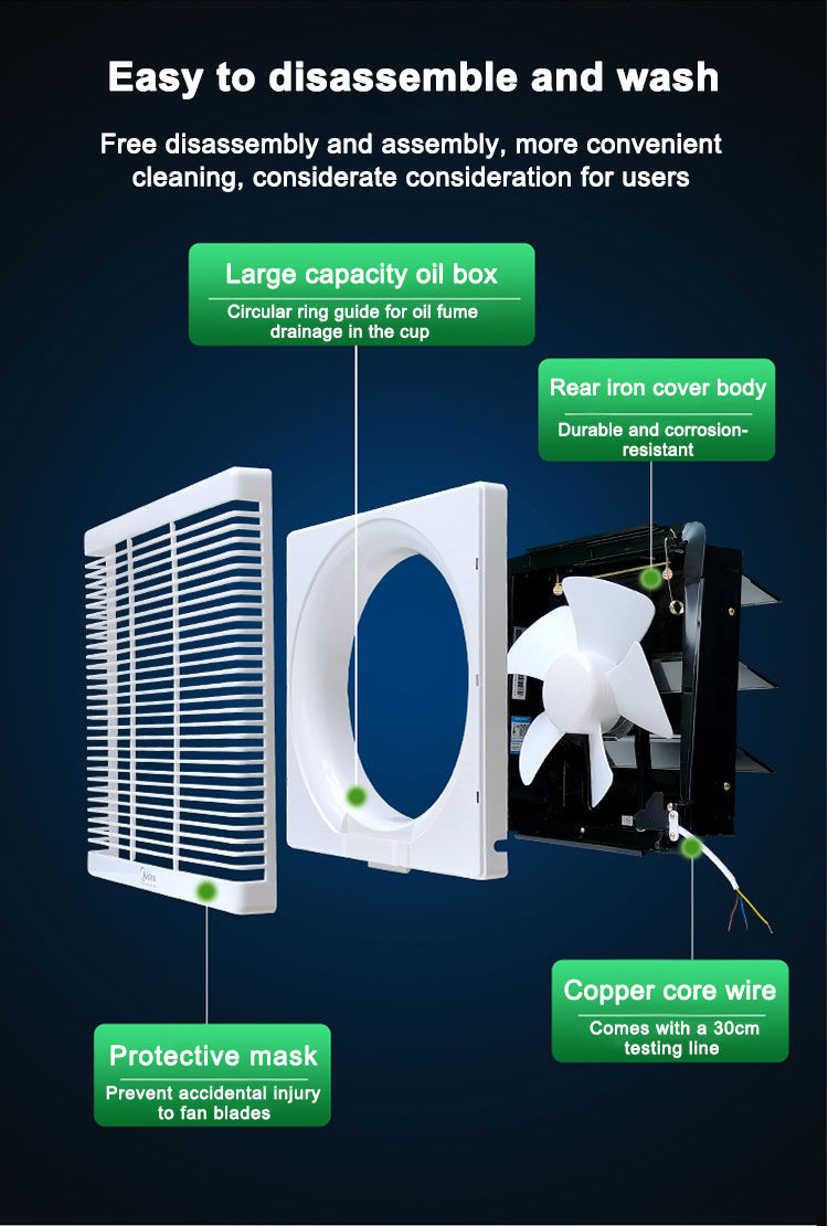 【Hot Sale】🔥6/8/10/12" Household Wall Exhaust Fan Bathroom Kitchen Kipas ...