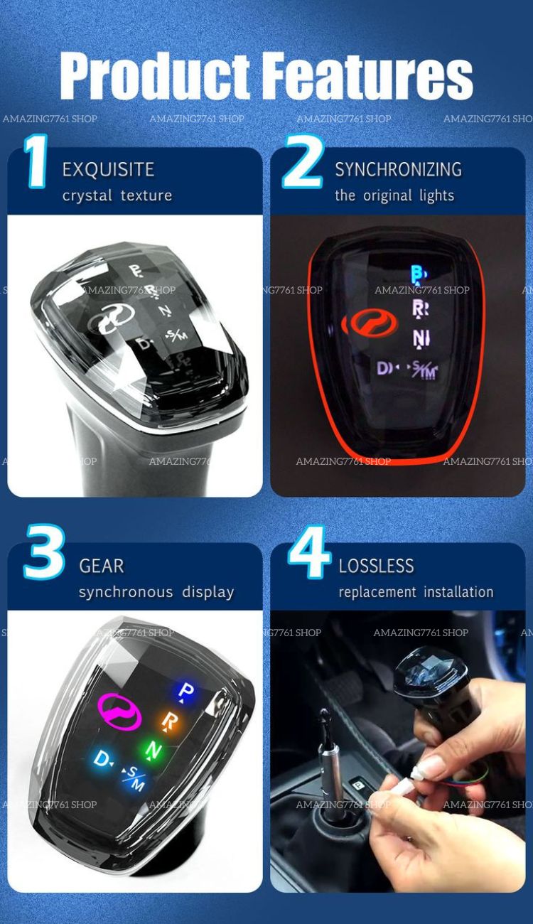 AMAZING PERODUA MYVI MG3 GEN3 2018-2025 CAR CRYSTAL RGB LED GEAR SHIFT ...