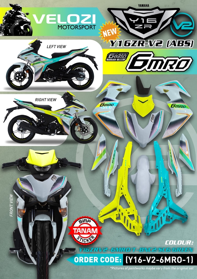 YAMAHA Y16 V2 6MRO (ABS) | Shopee Malaysia