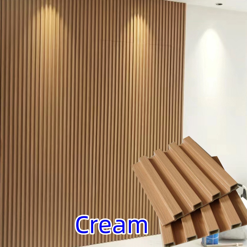2.9Meter Dekor Hiasan Dinding WPC Wood Fiber Wall Flutted Wallpanel ...