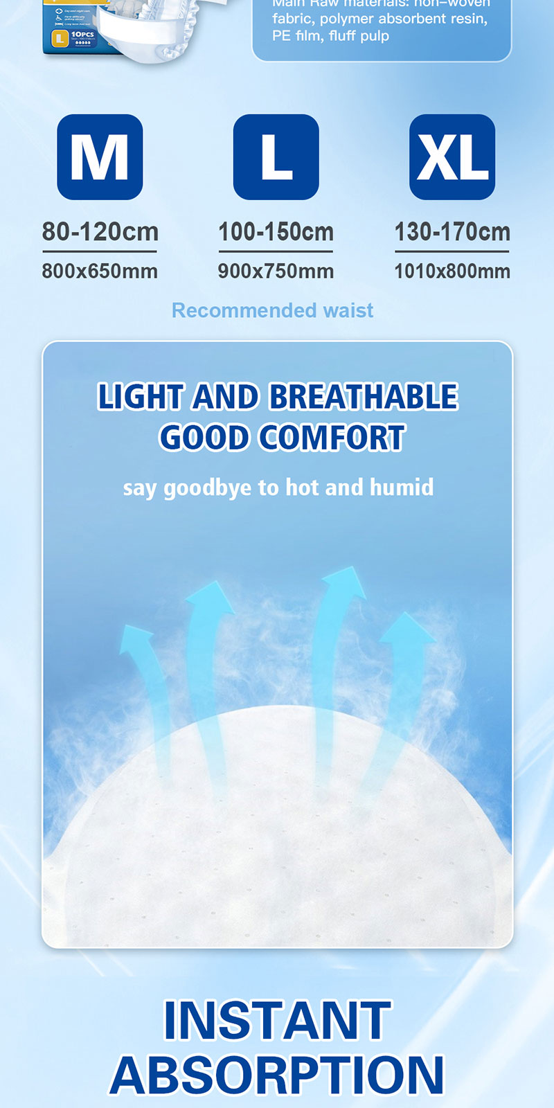 Unihope SAP Adult Diapers (Tape) - M/L/XL (10 Pcs / 60 Pcs) | Shopee ...