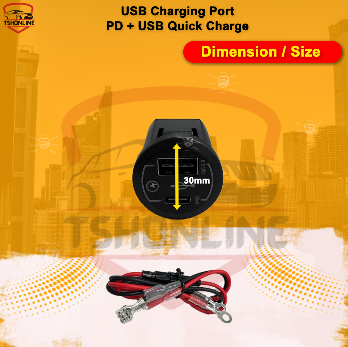 [Saga USB] Proton Saga VVT 2016 USB Charging Port PD Type-C USB Quick ...