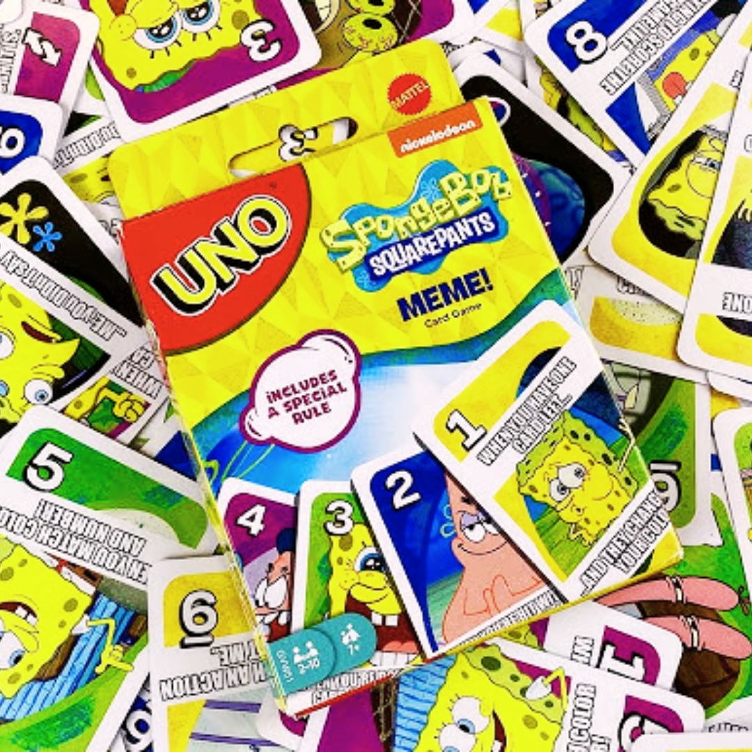 Uno Spongebob Squarepants New Edition Card Game for Friends Family Kids ...
