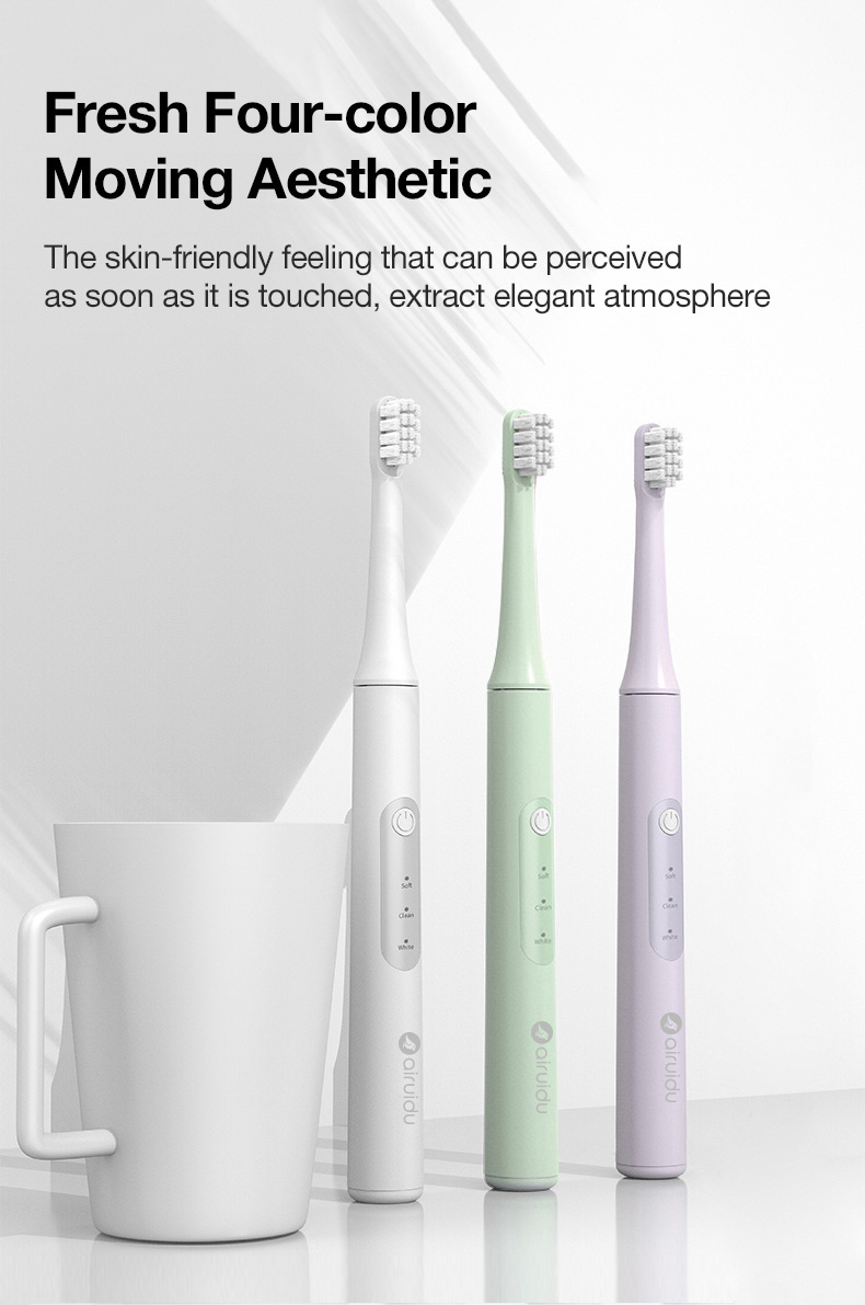 Airuidu YS01 Sonic Electric Toothbrush 3 Modes Rechargeable Toothbrush ...