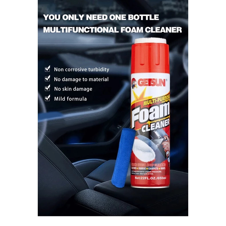 GETSUN Multi-Purpose Cleaning Foam - Smart Cleaning Solution for Car Interiors, Kitchens, and ...