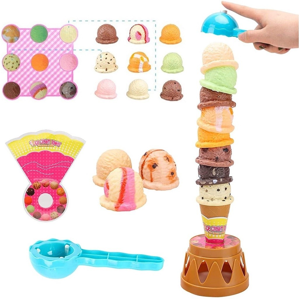 Ice Cream Stacking Game Kids Ice Cream Stack Up Simulation Food Kitchen ...