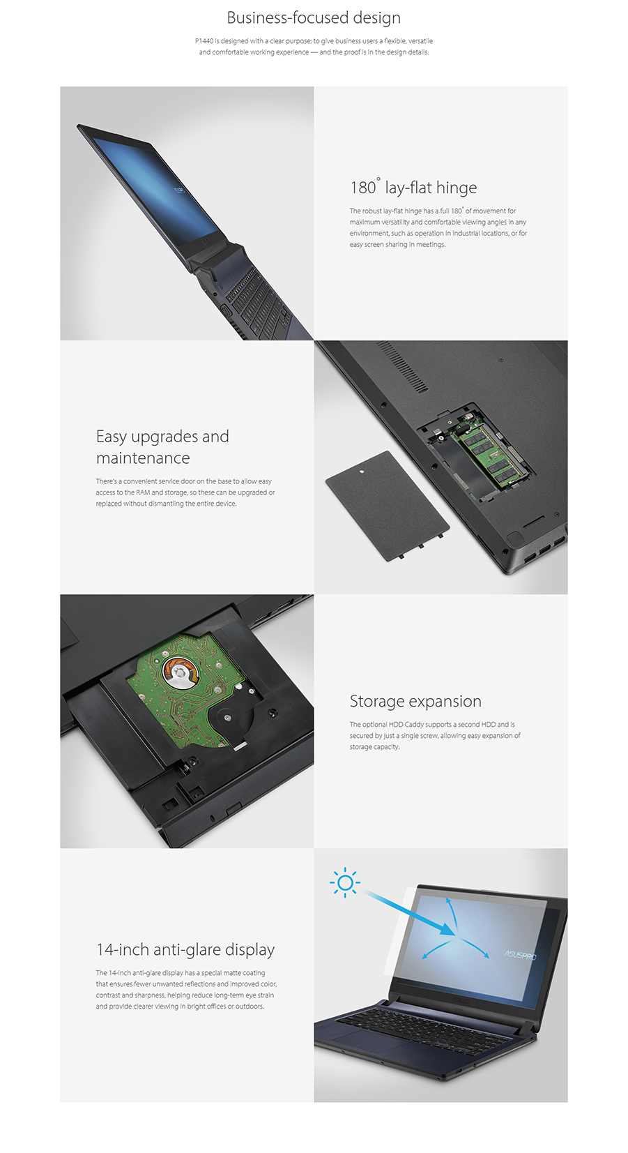 Asus Pro P1440F Intel Core i5 10th Gen 8GB RAM 512 SSD 14" (Used/Refurb ...