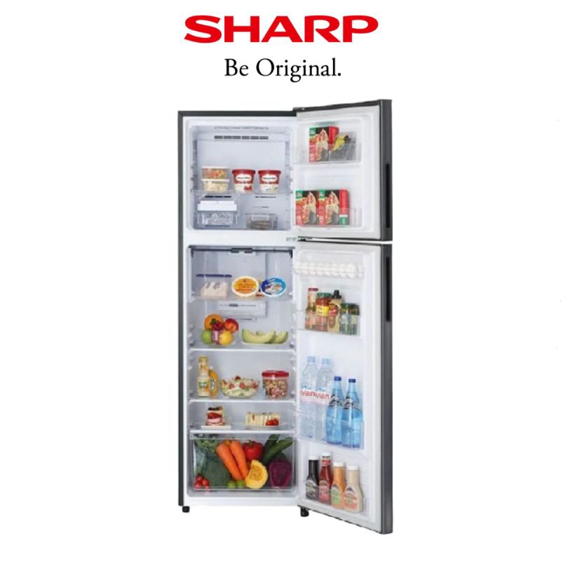 FREE SHIPPING NEW SHARP 2Door Refrigerator SJ327MDS AG+ Nano-Deodorizer ...