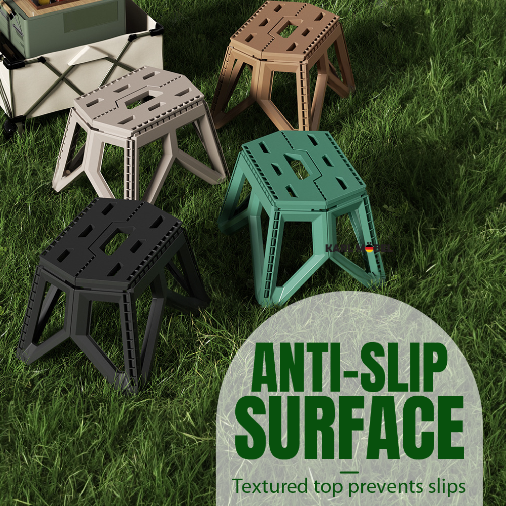Foldable Military Style Camping Stool Bangku Perkhemahan Gaya Tentera ...