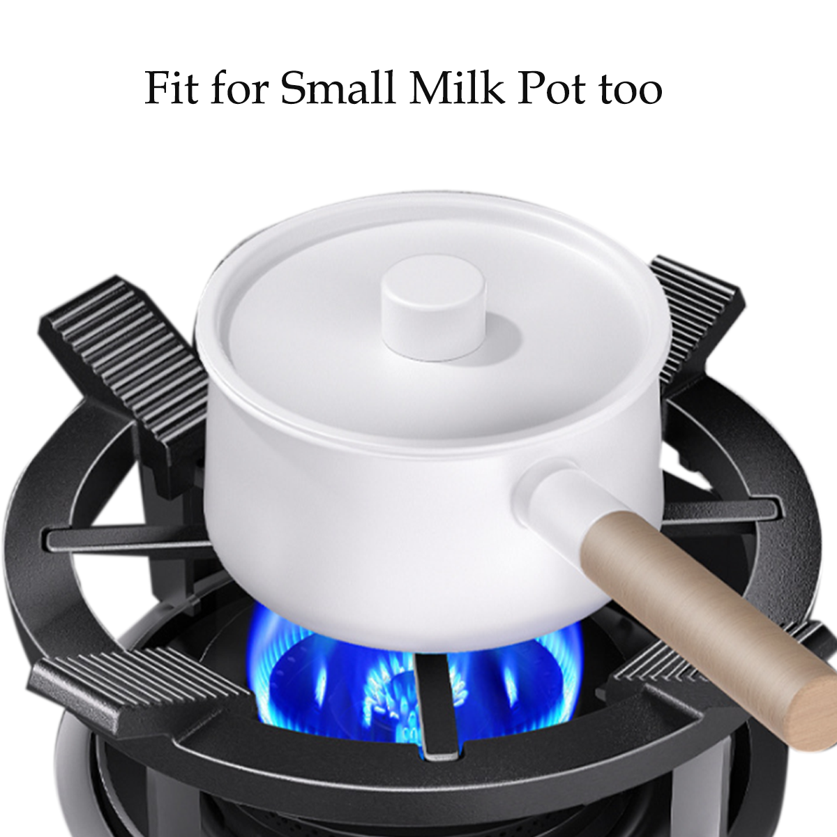 2 In 1 Removable Gas Stove Ring Wok Ring Wok holder Non-Rust Wind-proof ...