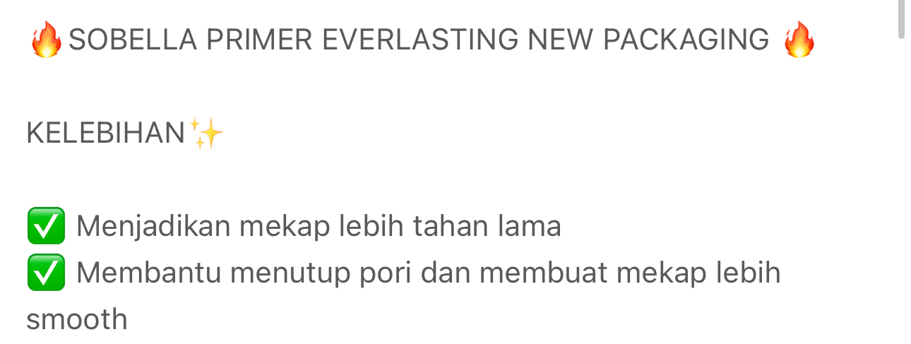 SOBELLA MAKE UP PRIMER 30G｜ORIGINAL HQ | Shopee Malaysia