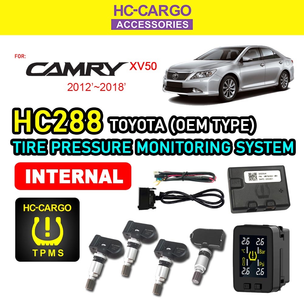 Toyota Camry XV50 2012-2018 TPMS Internal Tire Sensor Pressure Monitoring System Wireless Real ...