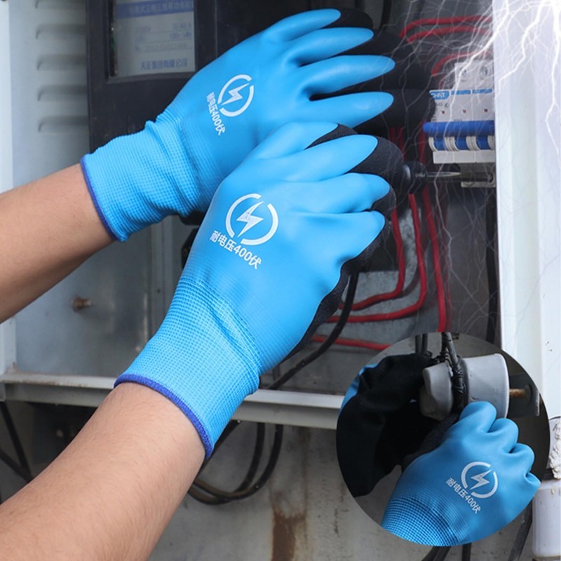 1000V Medium Voltage Insulation Gloves 380v Low Voltage Anti-electric ...