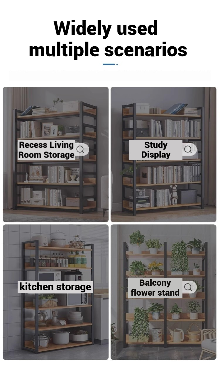 📖Rak Buku 6 Layer Multipurpose Rack Library BookShelf Metal Frame ...