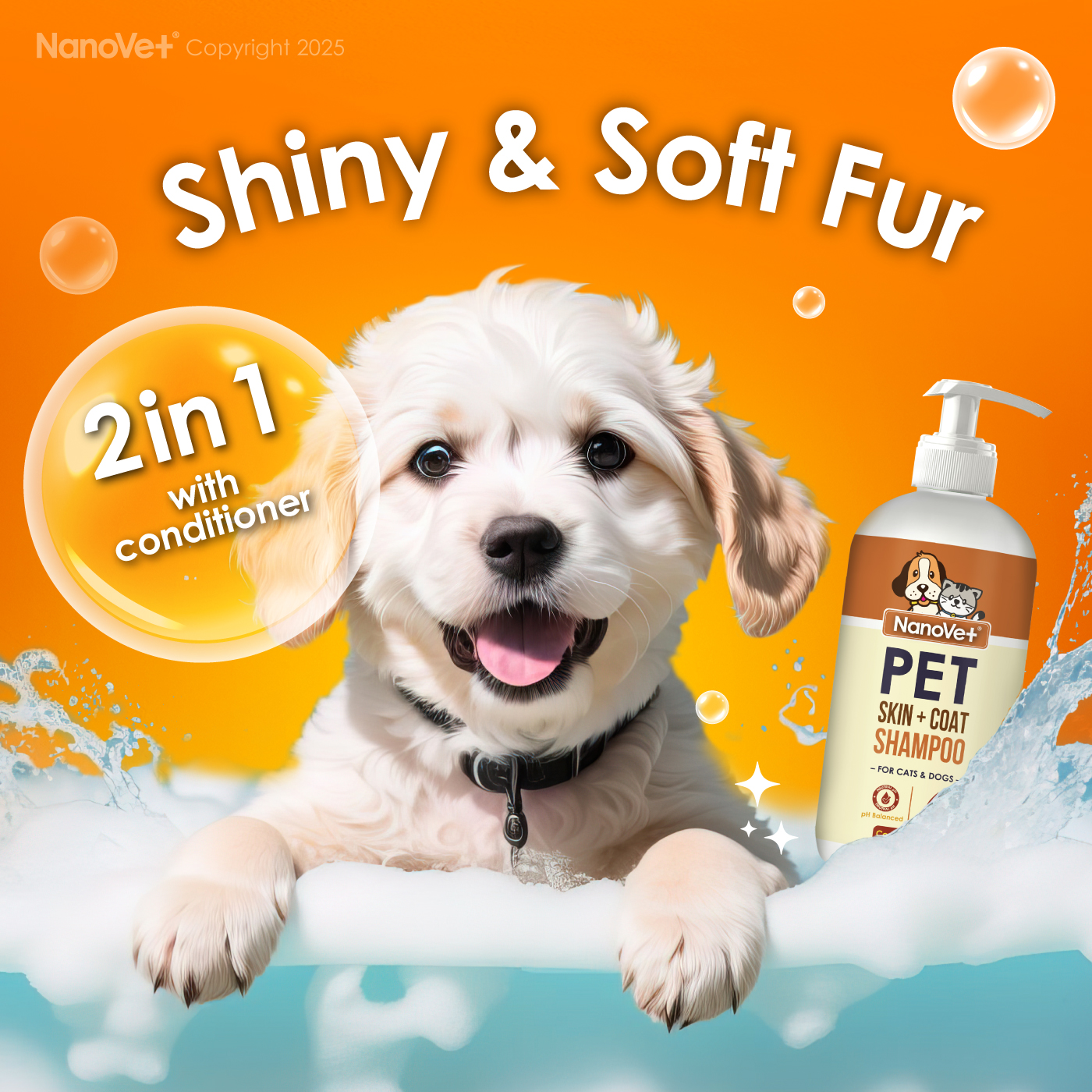 Nanovet® Pet Skin + Coat Shampoo for Cat and Dog | Shopee Malaysia