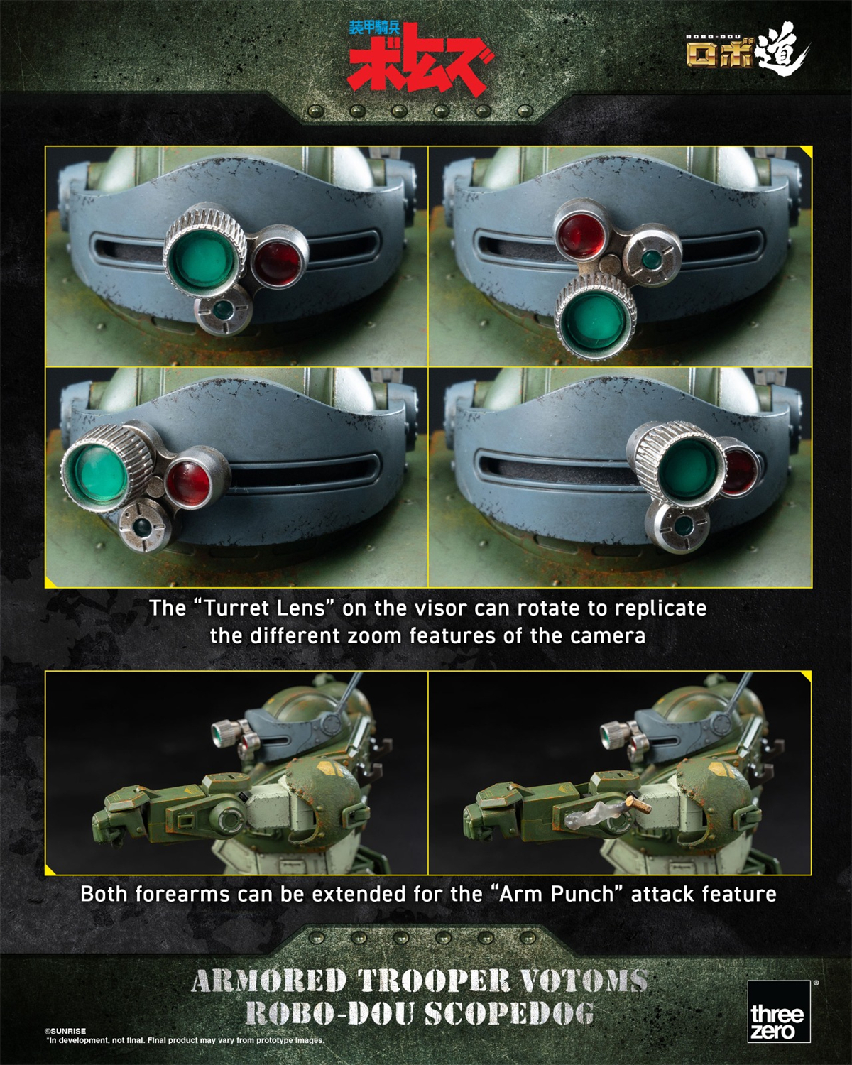 THREEZERO Armored Trooper VOTOMS ROBODOU Scopedog Action Figure ...
