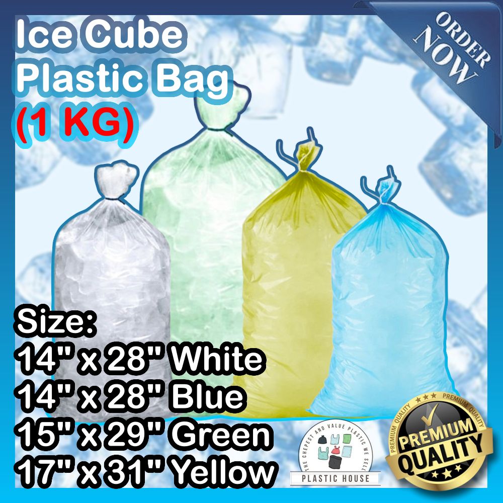 Beg Ais / Ice Bag / 冰袋 / Plastik Ais Batu / Ice Cube Plastic Bag - (1KG ...