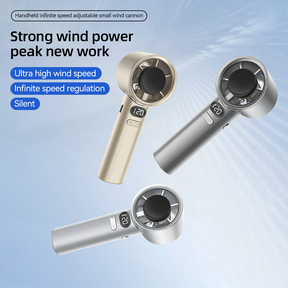 2025 New High-Speed Handheld Fan Mini Portable Rechargeable Strong Wind ...