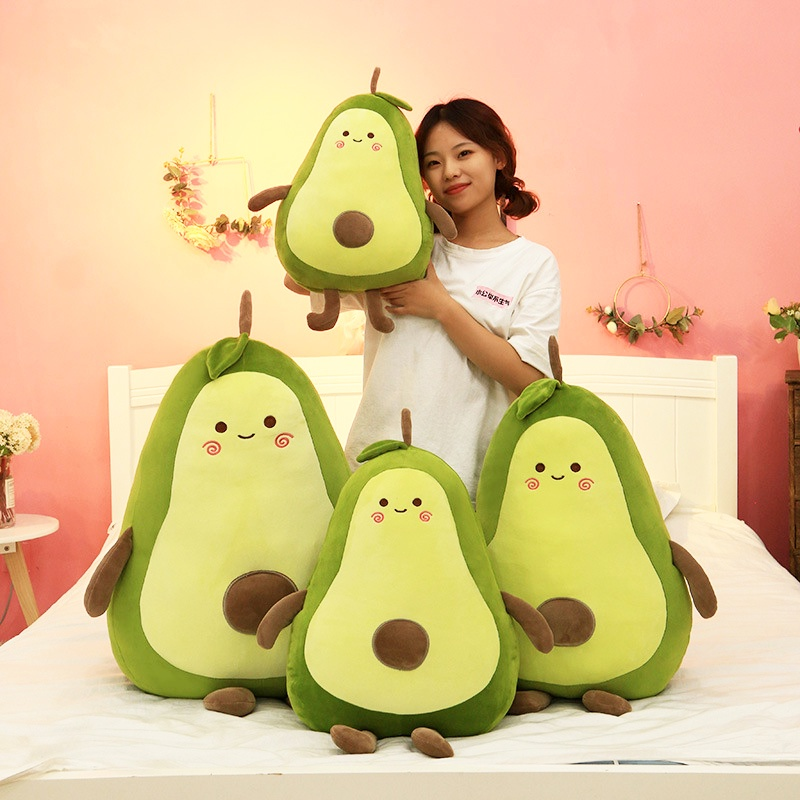 Smile Avocado Soft Doll Plush Stuffed Toys Kid Cotton Creative Lunch ...