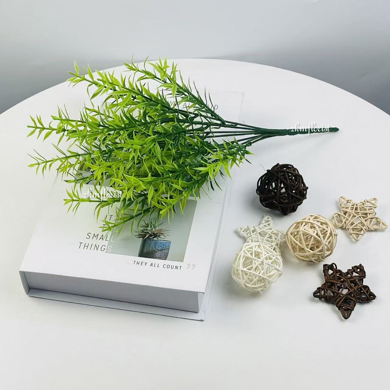 (7HEADS) TROPICAL LEAF Artificial Fake Flower Decoration Hiasan Rumah ...
