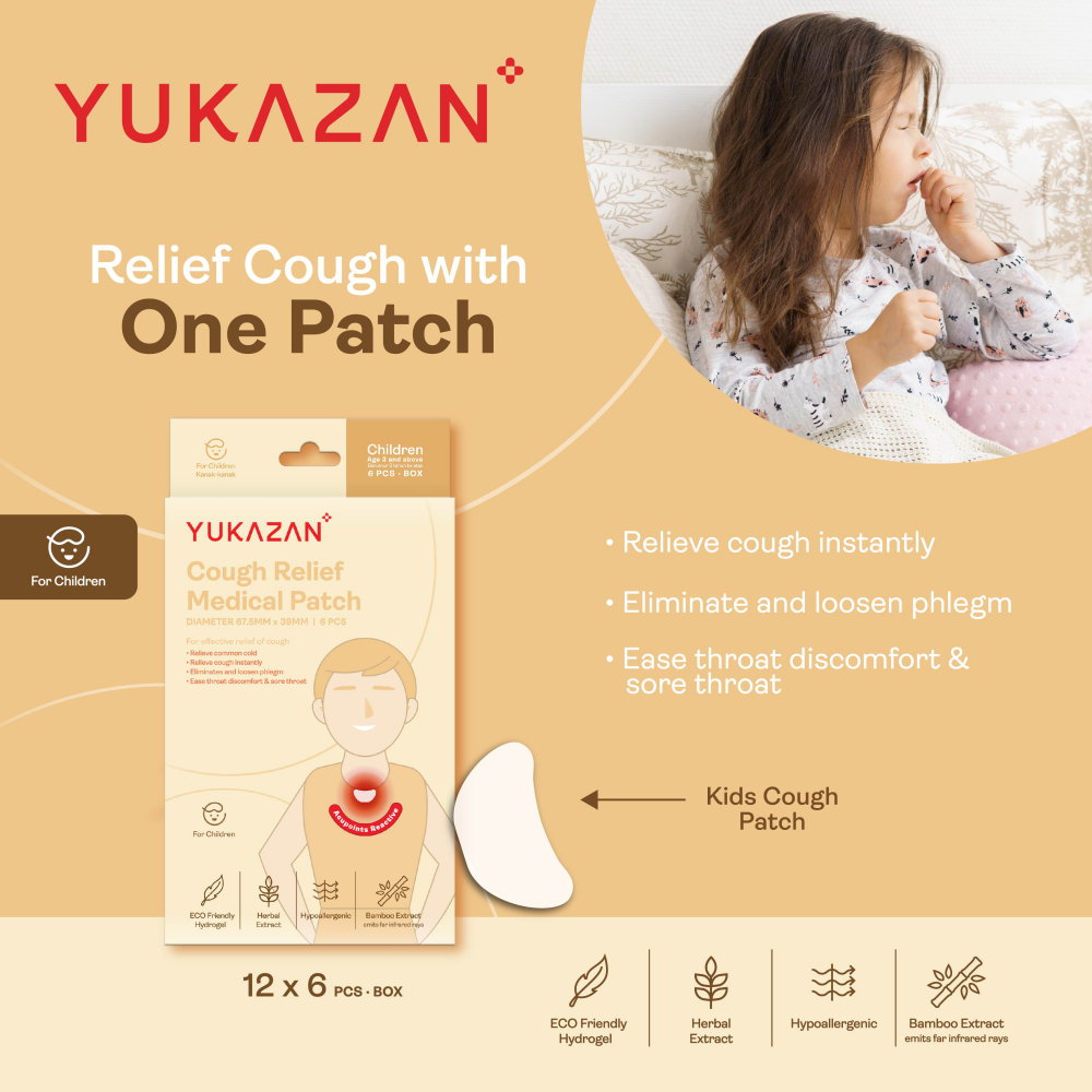 YUKAZAN Cough Relief Medical Patch 6pcs (Children/Adult) | Shopee Malaysia