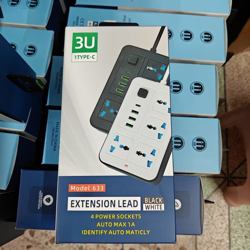 Electric sockets 4 Power Socket With USB Ports 3+1 type C Power Strip ...