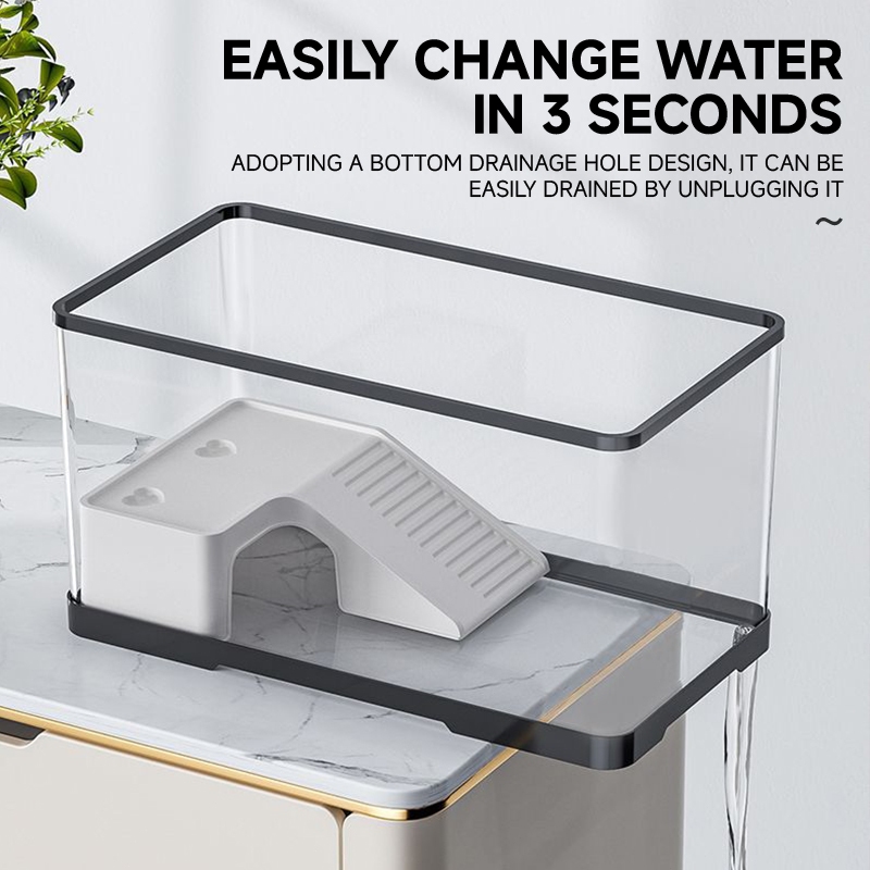 Turtle Tank Kit Basking Platform Turtle Tank Desk Aquarium Set,360 ...
