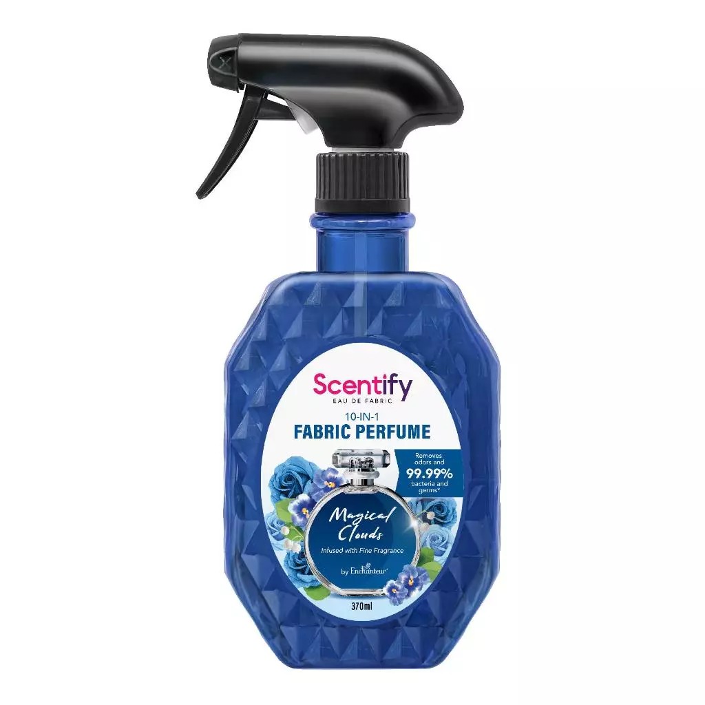 Scentify Fabric Perfume Magical Clouds 370ml | 2X Long-Lasting Parfum | Removes 99.99% Bacteria ...