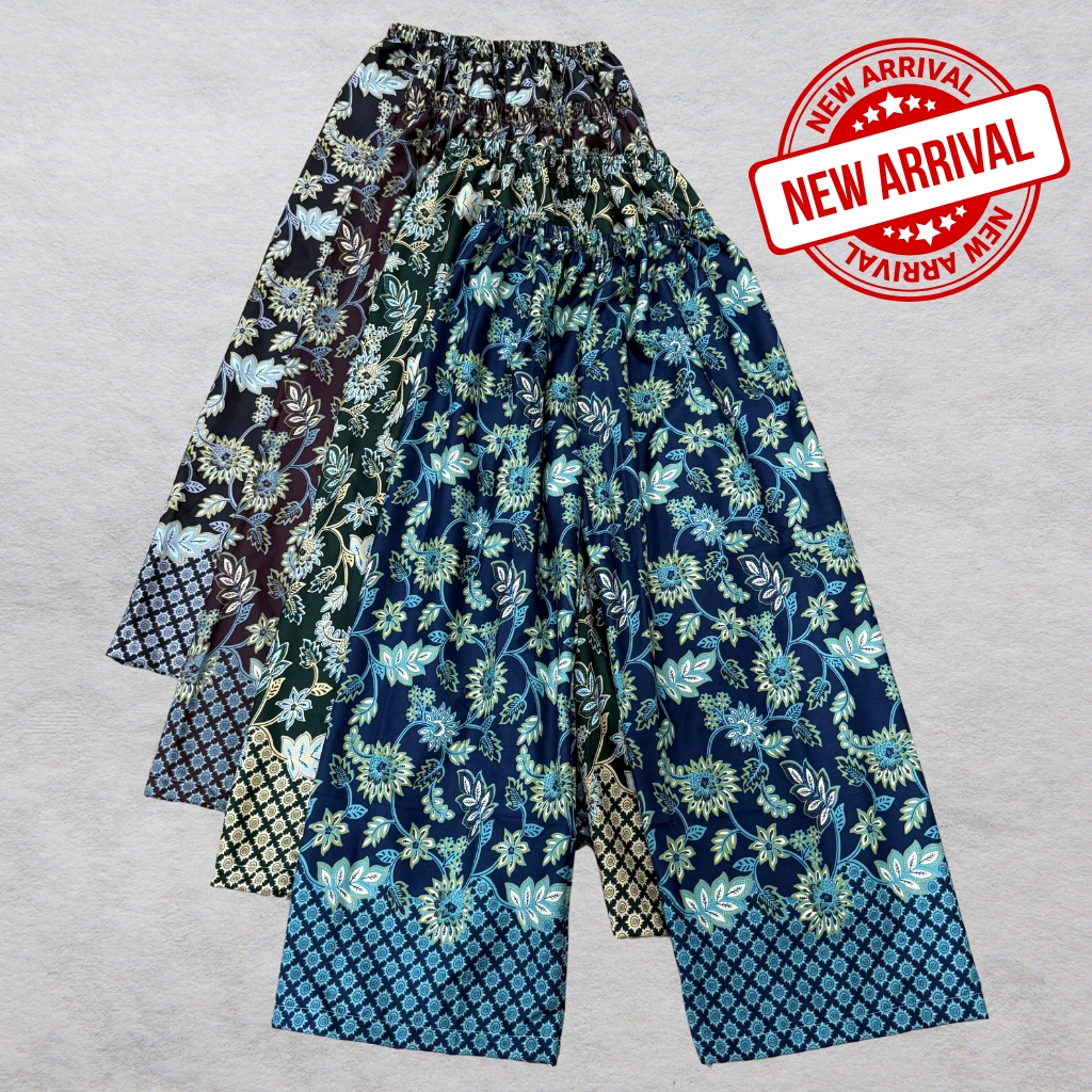 IVORY CLOTHING Flower Palazzo Long Pants / Seluar Batik Palazzo ...